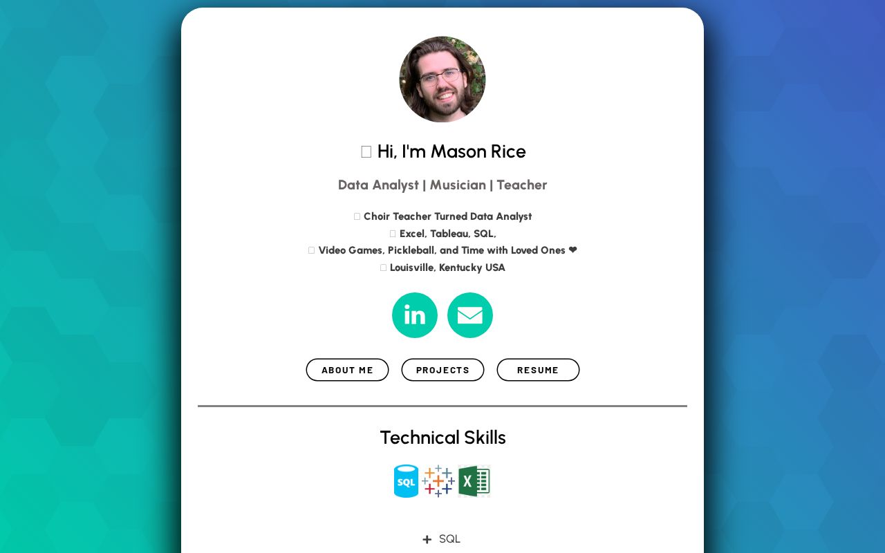 Mason Rice Data Project Portfolio
